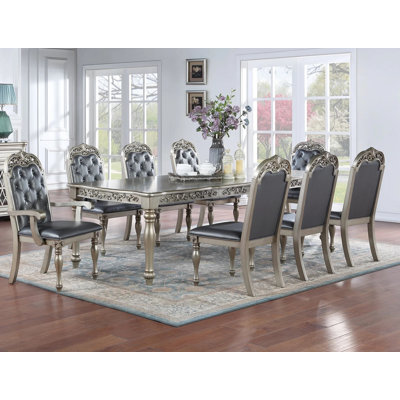 Bloomsbury Market Ahedo 9 - Piece Extendable Dining Set & Reviews | Wayfair